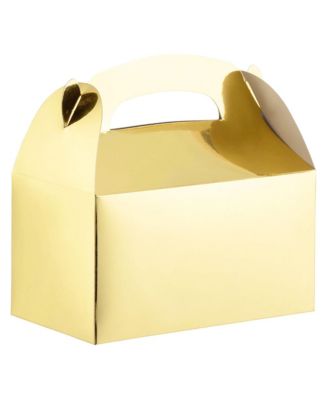 Gold Gable Gift Boxes for Birthday Treats (24 Pack), Wedding Party ...