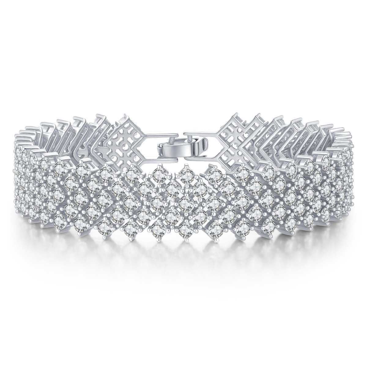 Click here for Sterling Silver Rhodium Plated Clear Cubic Zirconi... prices