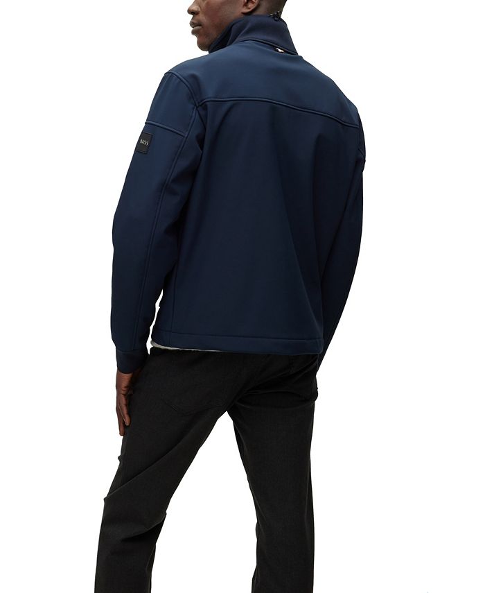 Hugo Boss Men's Water-Repellent Logo Patch Softshell Jacket - Macy's