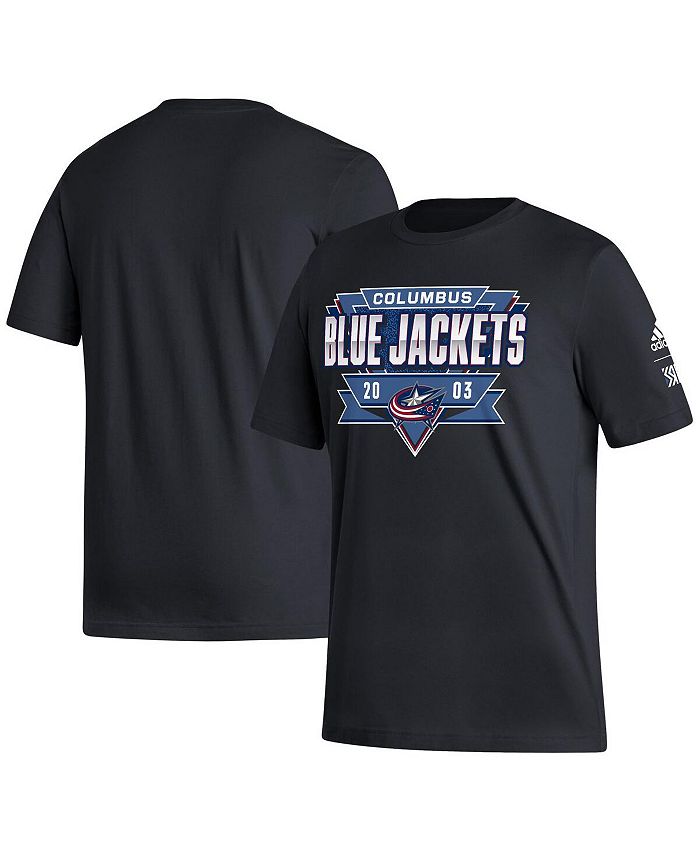 adidas Men's Black Columbus Blue Jackets Reverse Retro 2.0 Fresh ...