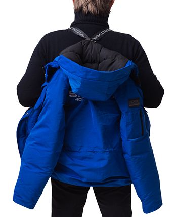 Space One Men's Nasa Inspired Parka Jacket with Printed Astronaut ...