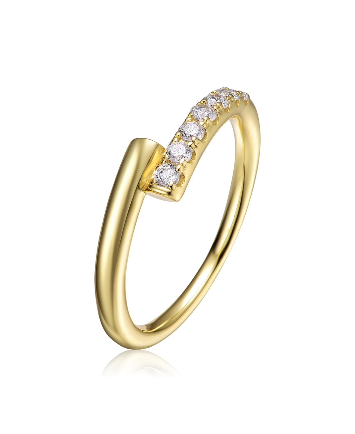 Click here for 14k Yellow Gold Plated with Cubic Zirconia Bypass... prices