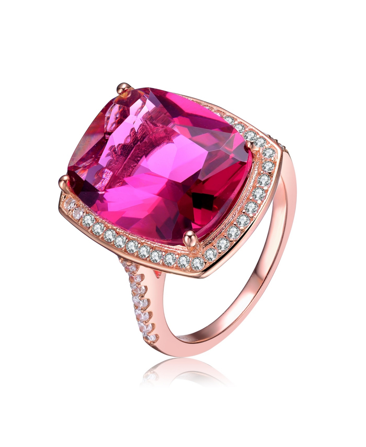 Click here for Sterling Silver Red Cubic Zirconia Statement Ring... prices