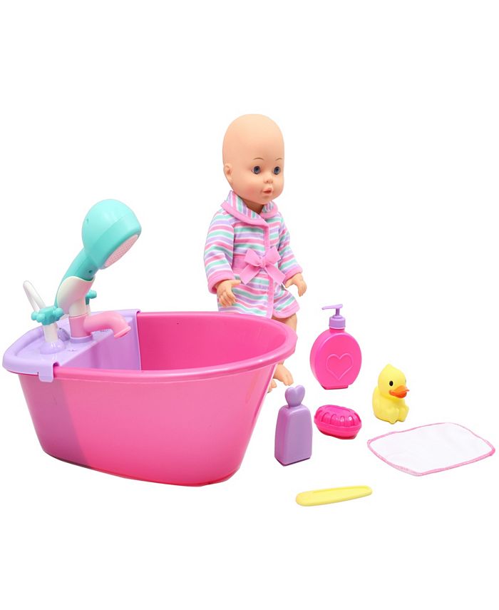 Dream Collection Bath Time Fun Set with Gi-Go Baby Doll Kids 8 Piece ...