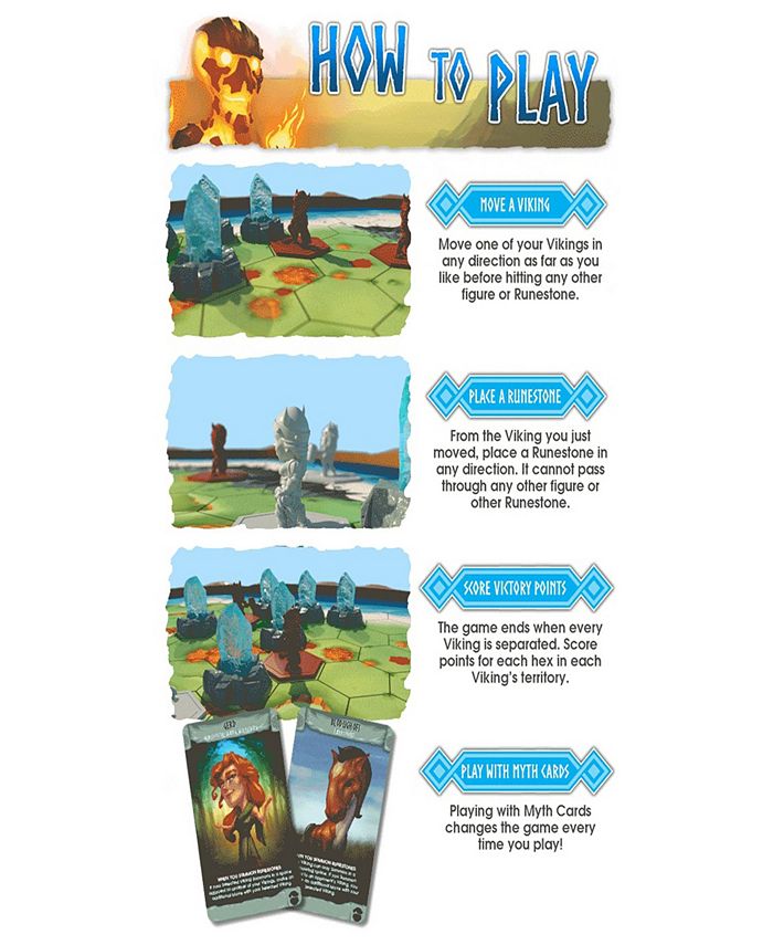 Grey Fox Games Ragnarocks 2 Player Area Control Game - Macy's