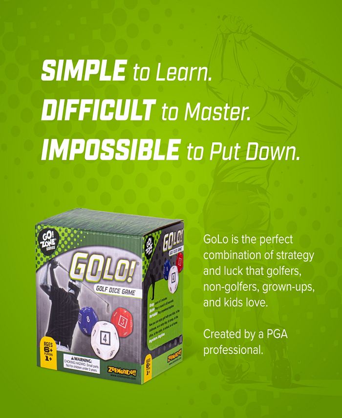 Zobmondo Golo Golf Dice Game Award Winning Fun Game for Home or Travel ...