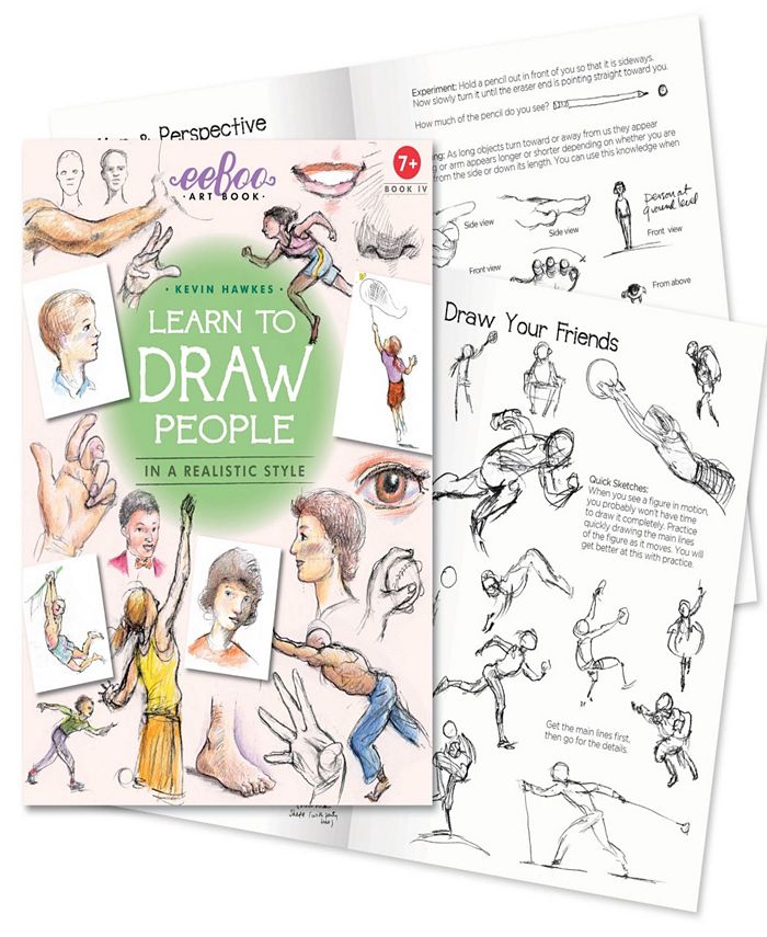Eeboo Art Book 4 Learn to Draw People with Kevin Hawkes - Macy's