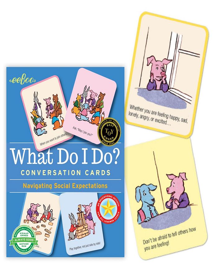 Eeboo What Do I Do Conversation Flashcards 48 Piece Set - Macy's