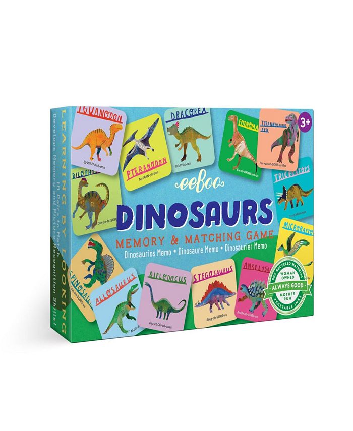 Eeboo Dinosaurs Little Memory and Matching Game - Macy's