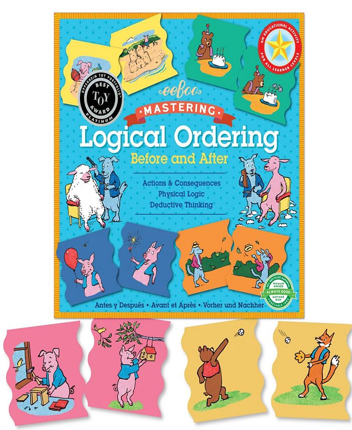 Eeboo Mastering Logical Ordering Before and After 48 Piece Set - Macy's