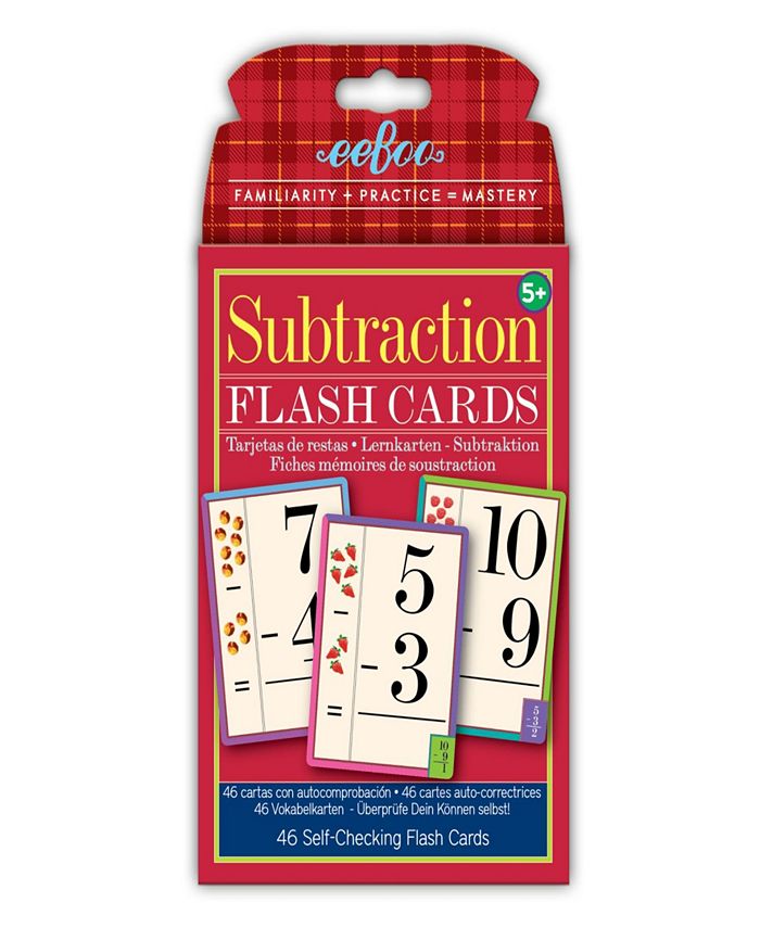 Eeboo Subtraction Educational Flash Cards - Macy's