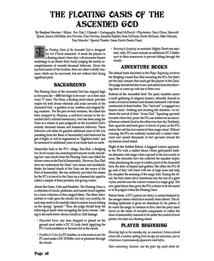 Goodman Games Level 3 Dungeon Crawl Classics Adventure 82 Bride of The ...