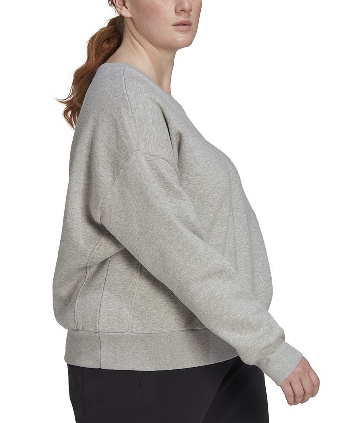 adidas Plus Size All Season Crewneck Sweatshirt - Macy's