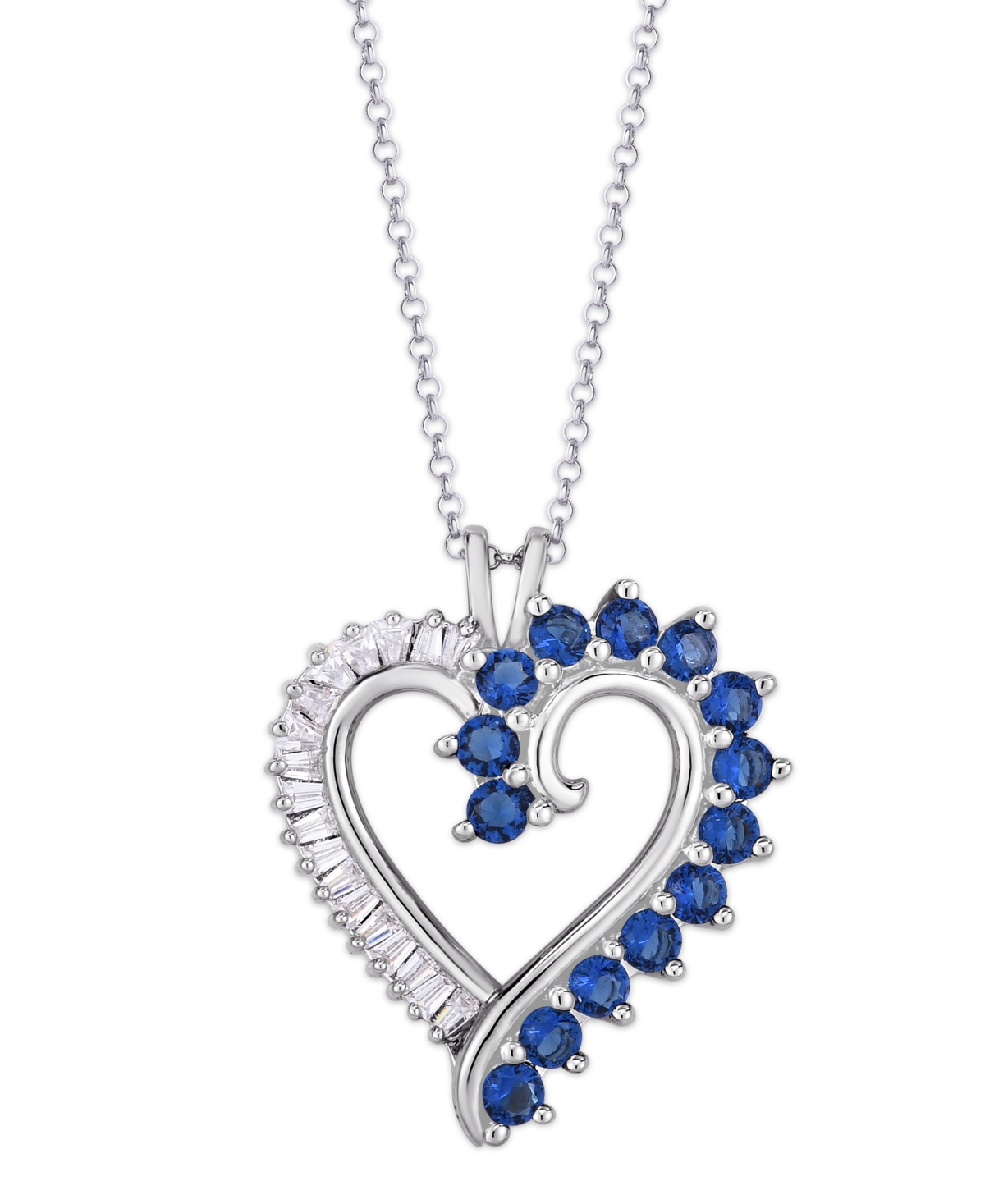 Click here for Macys Simulated Sapphire Baguette and Cubic Zircon... prices