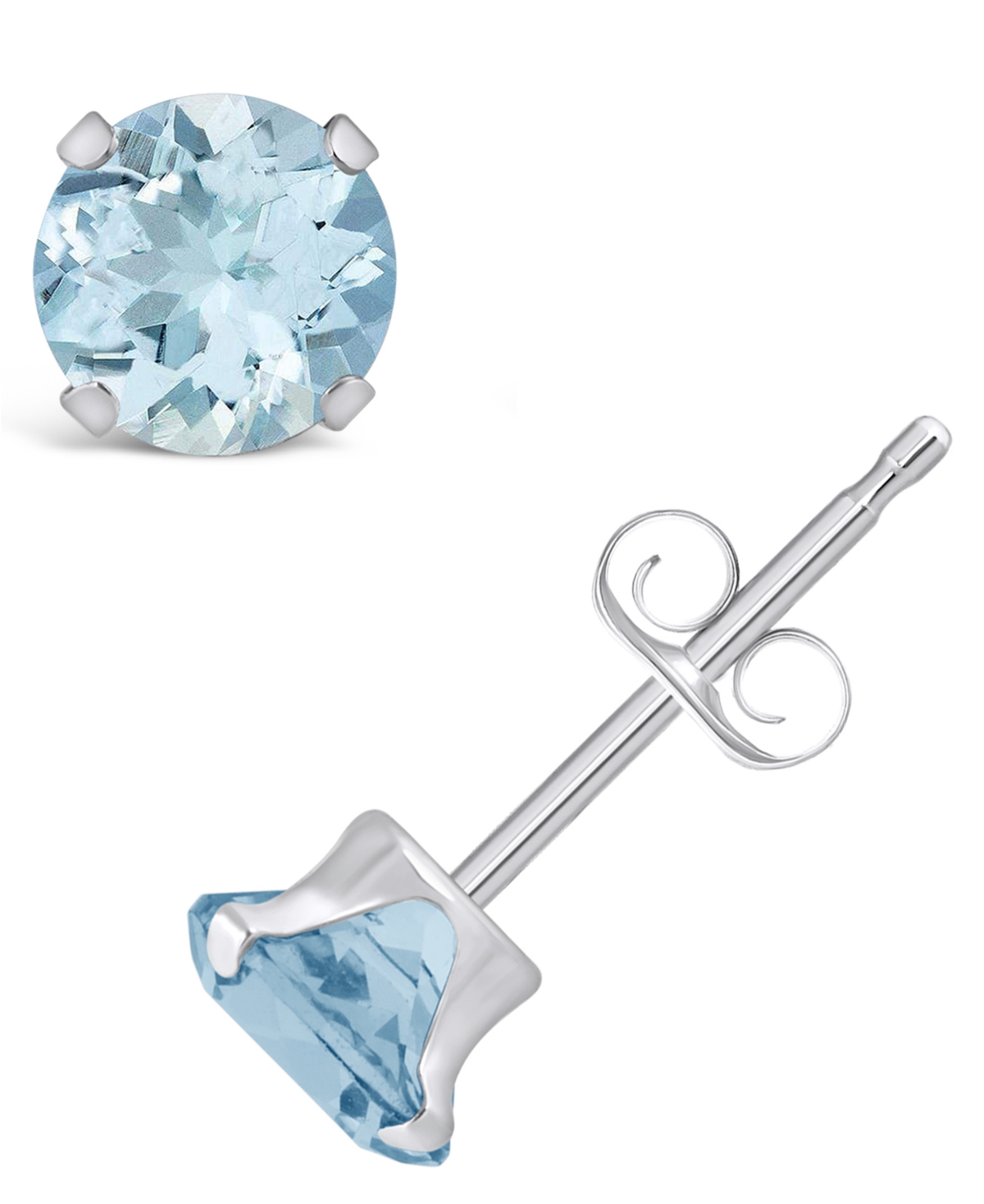 Click here for Macys Gemstone Stud Earrings in 10k White Gold - A... prices