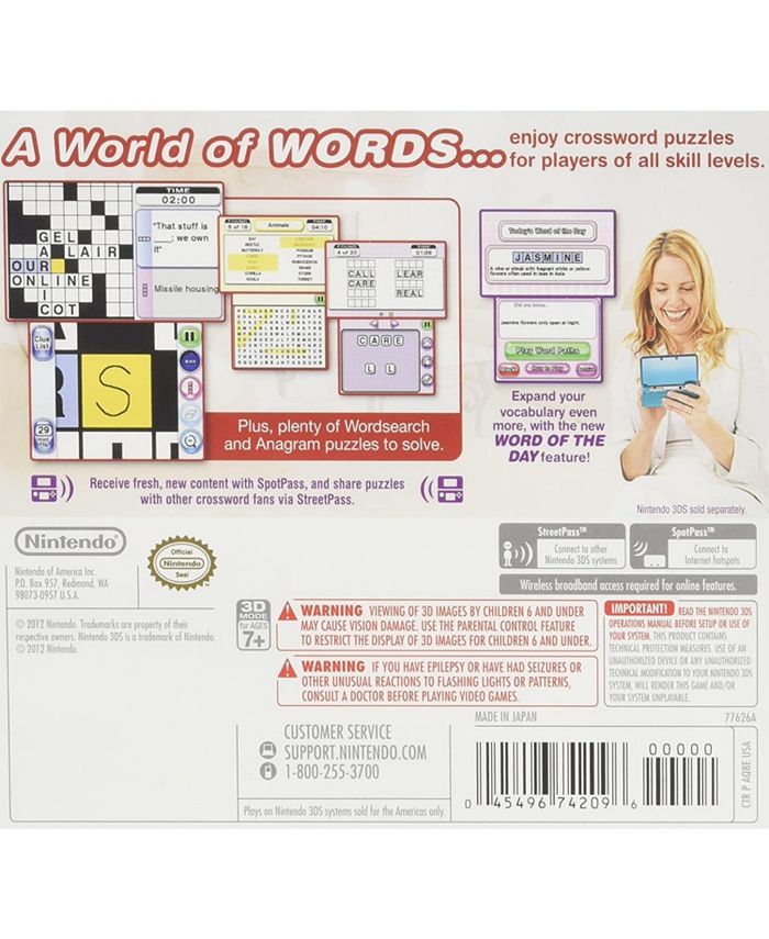 Nintendo Crosswords PLUS - 3DS - Macy's
