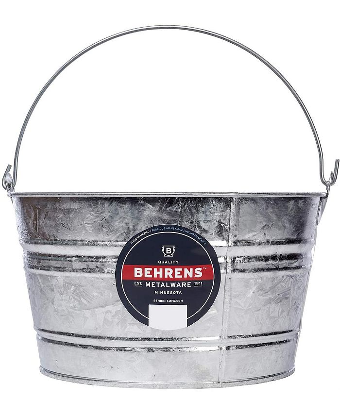 Behrens Hot-Dipped Galvanized Steel Utility Pail 4.25 gal - Silver - Macy's