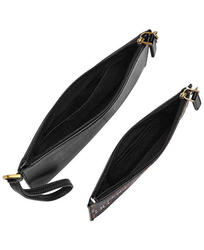 Fossil Wristlet Leather Wallet Gift Set, 2 Pieces - Macy's