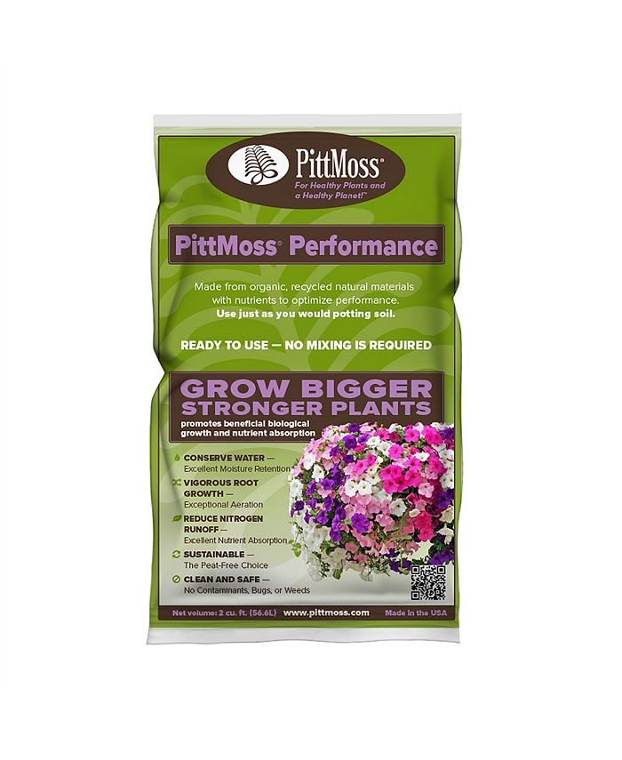 PITT MOSS PittMoss Performance Organic Potting Mix (Use Like Garden ...