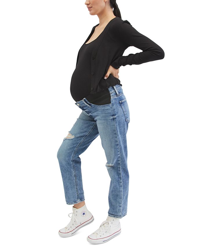 Motherhood Maternity Ribbed Knit Maternity Cardigan - Macy's