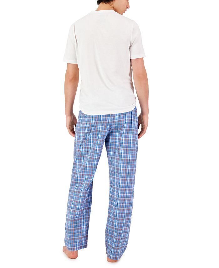 Club Room Men's 'Grandpa' Top & Plaid Pants 2-Pc. Pajama Set, Created ...