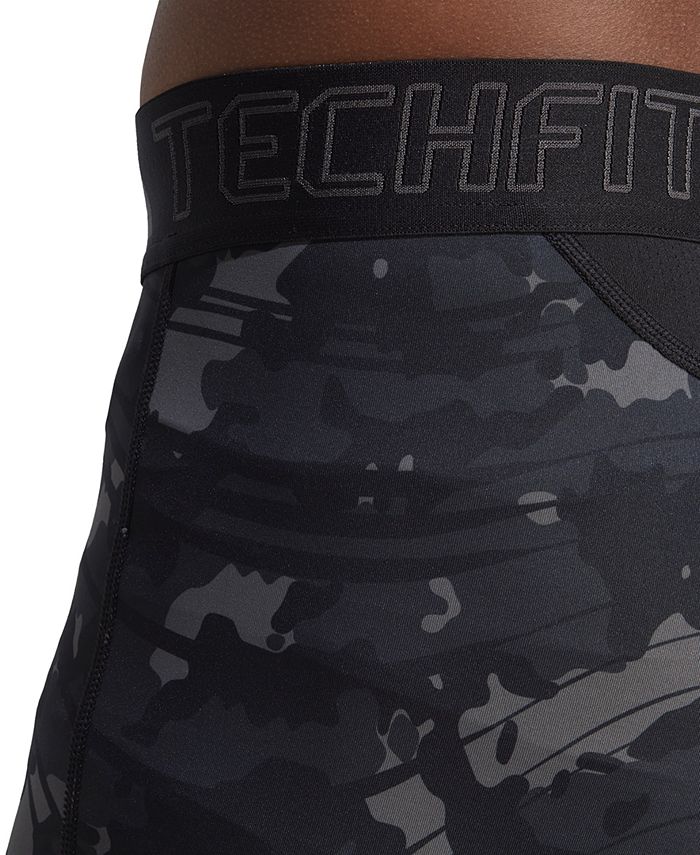 adidas Techfit Allover Print High-Stretch Training Tights - Macy's