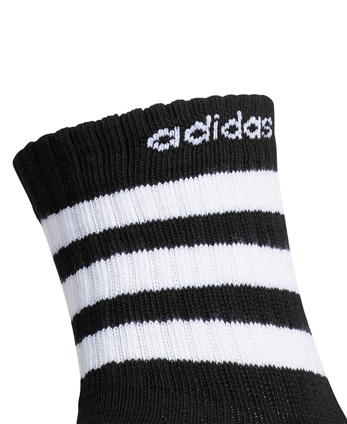 adidas Men's 3-Pk. High Quarter Socks - Macy's