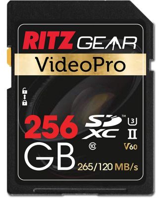 Ritz Gear Extreme Performance Video Pro 256GB 4K 8K Ultra HD SD Card ...