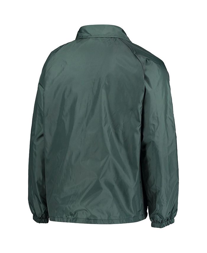 Dunbrooke Men's Green New York Jets Coaches Classic Raglan Full-Snap ...