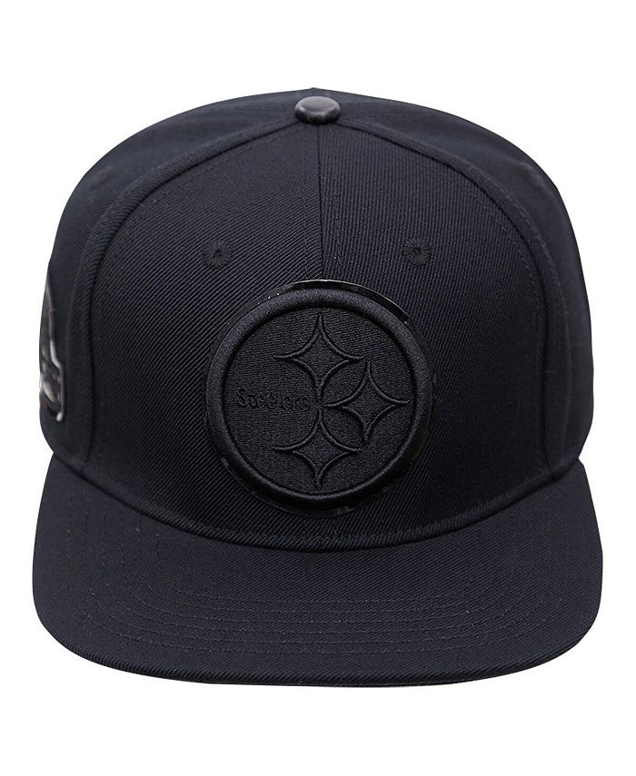 Pro Standard Men's Pittsburgh Steelers Triple Black Snapback Hat - Macy's