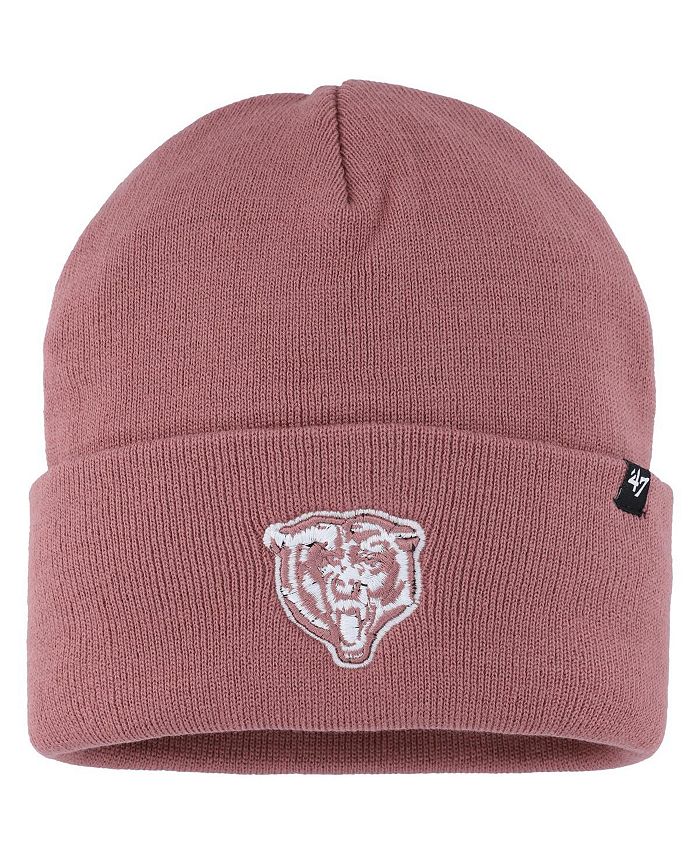 '47 Brand Women's Pink Chicago Bears Haymaker Cuffed Knit Hat - Macy's