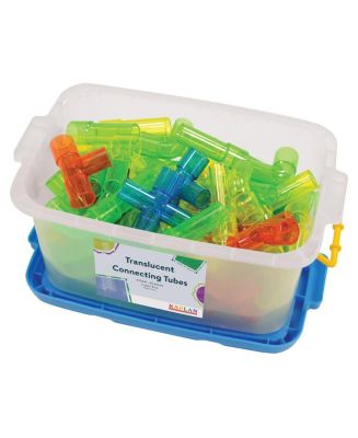 Kaplan Early Learning Translucent Connecting Tubes - 80 Pieces - Macy's