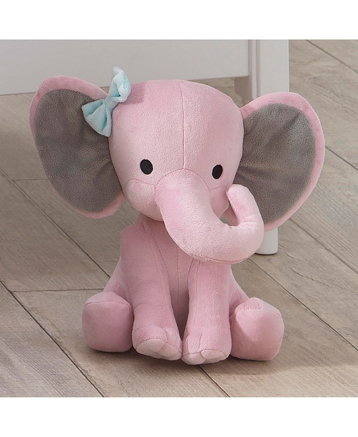 Bedtime Originals Twinkle Toes Pink Plush Elephant Stuffed Animal 10 ...