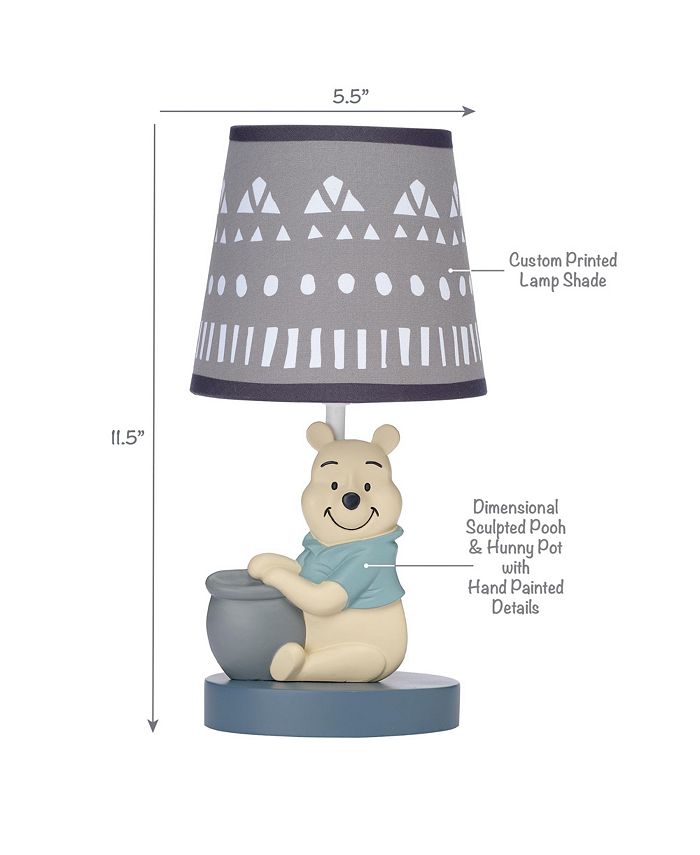 Lambs & Ivy Disney Baby Forever Pooh Gray Lamp with Shade & Bulb - Macy's