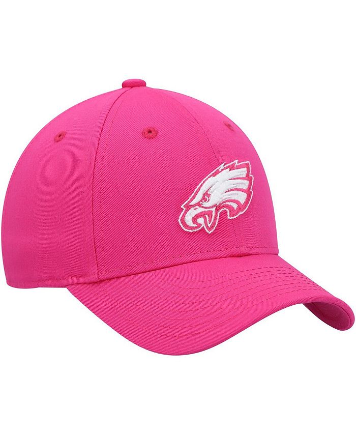 Outerstuff Big Girls Pink Philadelphia Eagles Structured Adjustable Hat ...