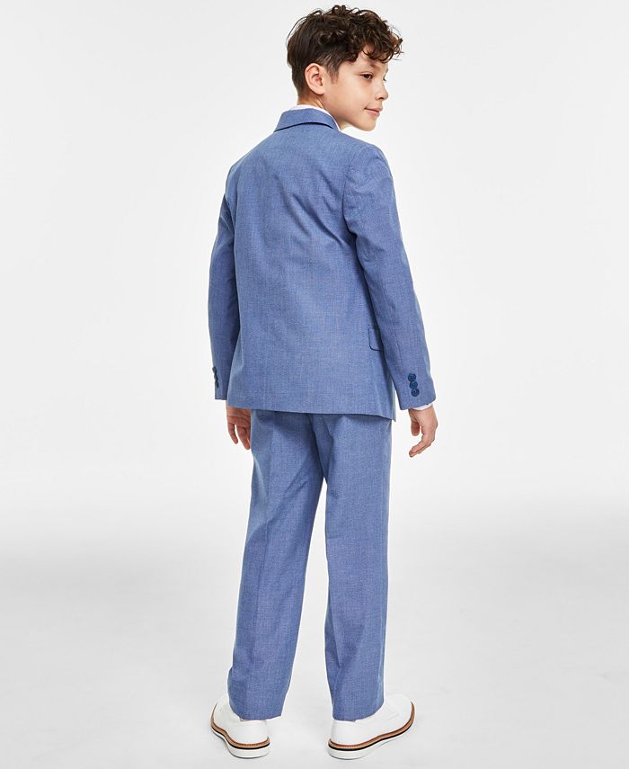 Nautica Big Boys Micro-Texture Suit & Calvin Klein Big Boys Slim-Fit ...