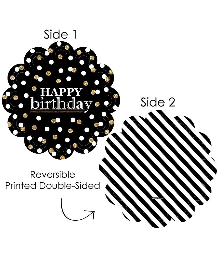 Big Dot Of Happiness Adult Happy Birthday Gold Birthday Party Table