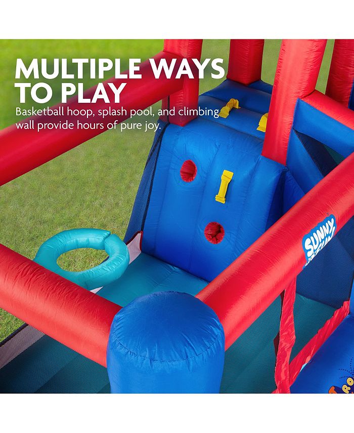 Sunny & Fun Inflatable Water Slide, Blow up Pool & Bounce House - Macy's