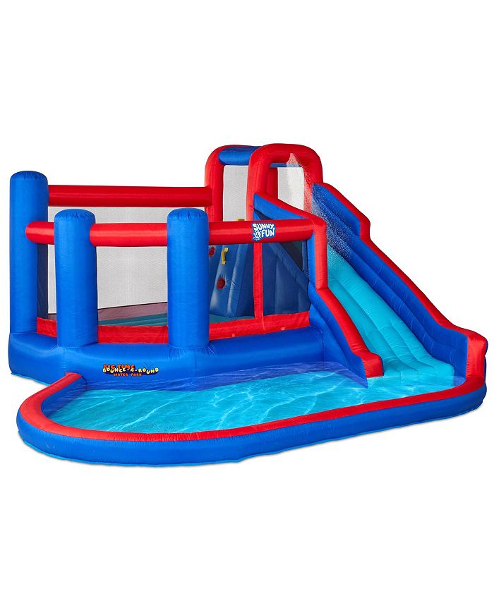 Sunny & Fun Inflatable Water Slide, Blow up Pool & Bounce House - Macy's