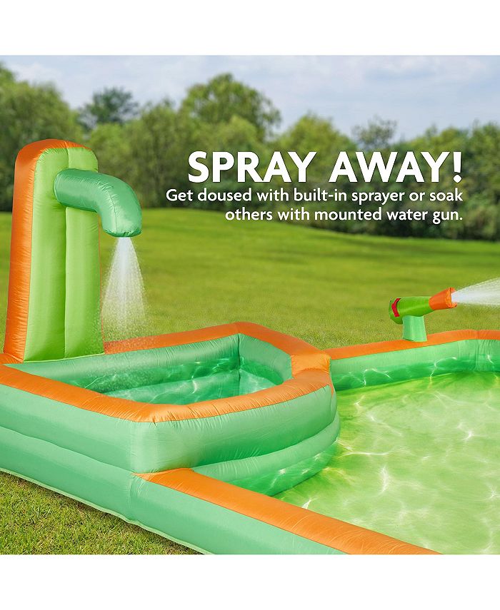 Sunny & Fun Inflatable Water Slide & Blow up Pool, Kids Water Park - Macy's