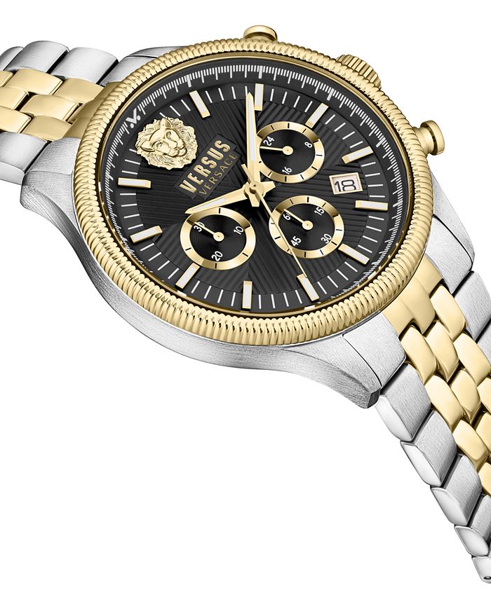 Versus Versace Men's Chronograph Colonne Ion Plated Stainless Steel ...