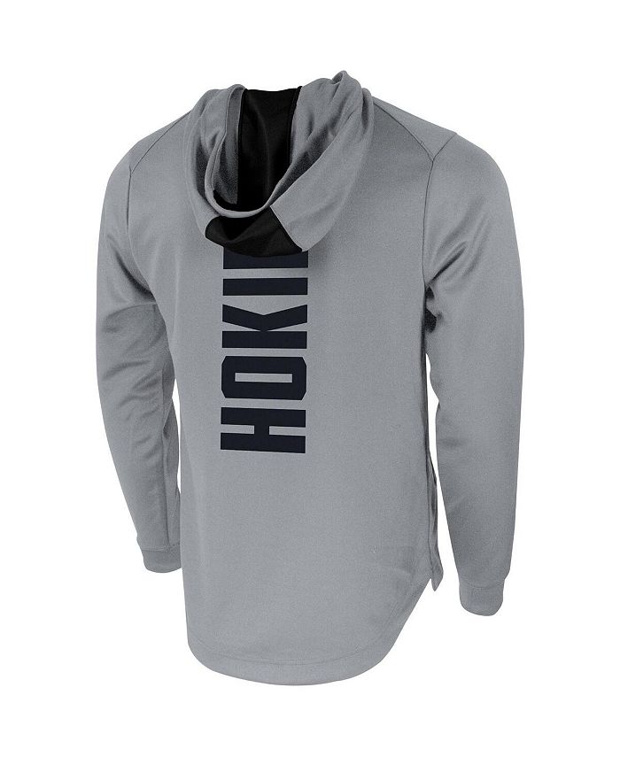 Nike Men's Gray Virginia Tech Hokies 2-Hit Performance Pullover Hoodie ...