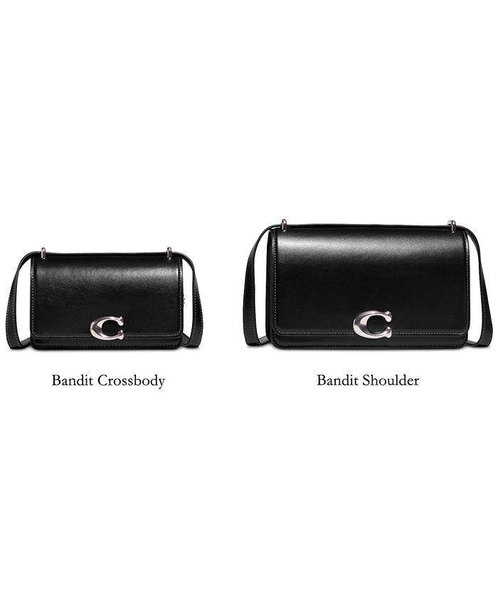 COACH Luxe Refined Calf Leather Bandit Crossbody Bag - Macy's