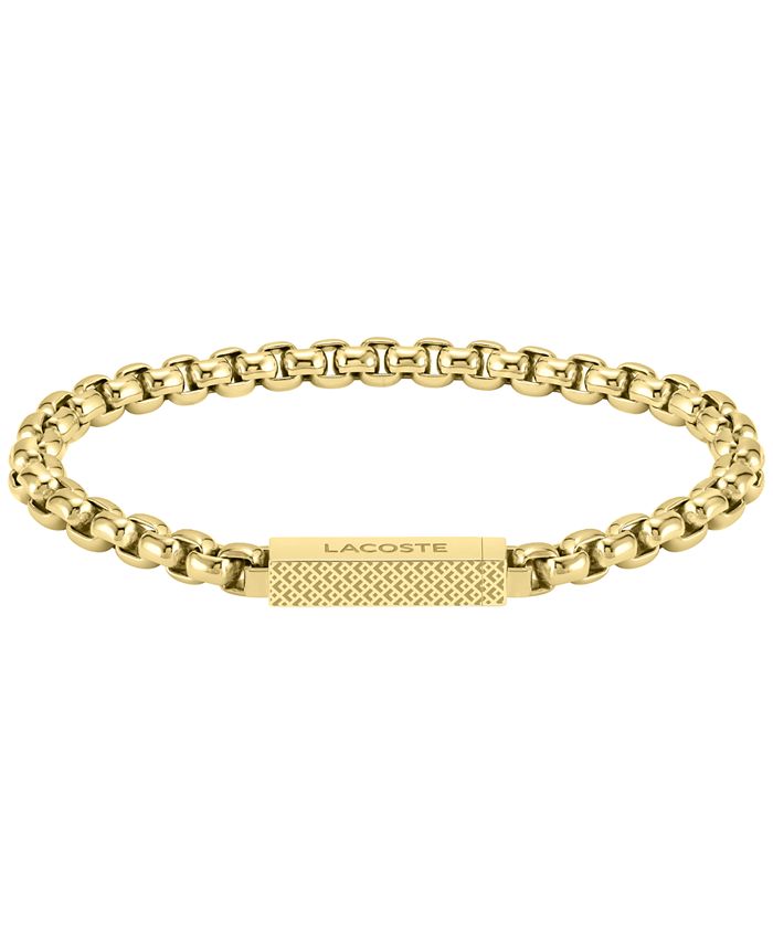 Lacoste Men's Box Chain Bracelet - Macy's
