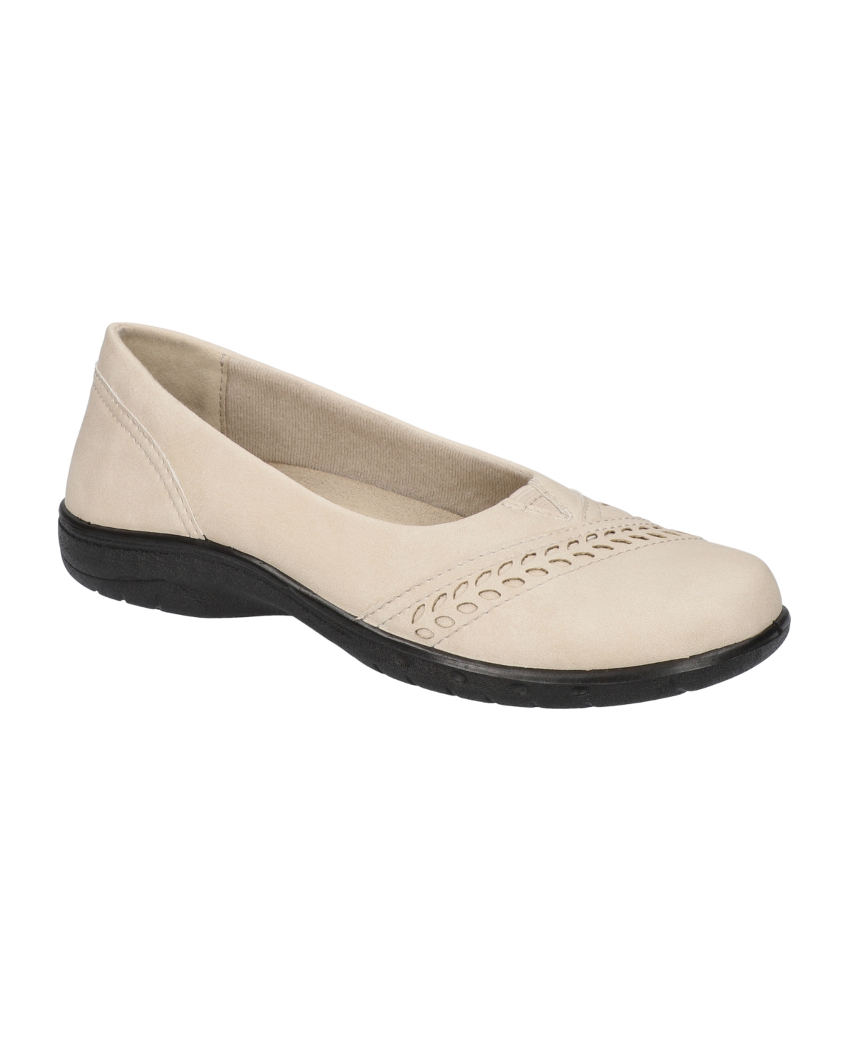 Easy Street Women's Yori Comfort Flats Women's Shoes In Bone | ModeSens