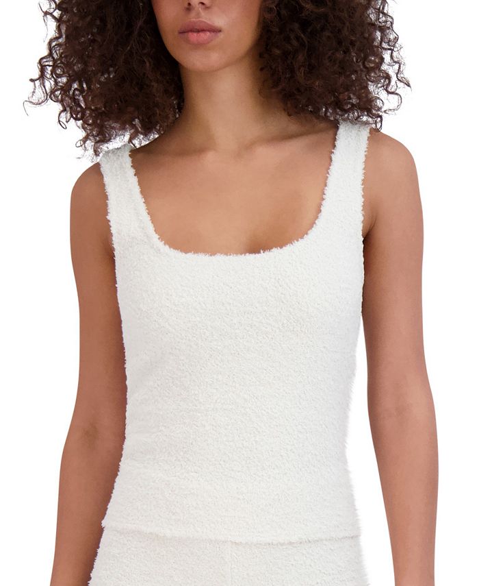 Steve Madden Women's Scoop-Neck Chenille Sleep Tank Top - Macy's
