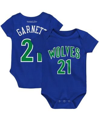 Infant Boys and Girls Mitchell & Ness Kevin Garnett Blue Minnesota ...