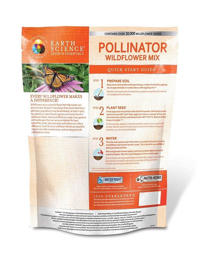 Earth Science Grown Essentials Wildflower Pollinator Mix - 2lb - Macy's