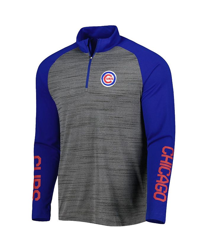 LevelWear Men's Heathered Gray, Royal Chicago Cubs Vandal Raglan ...