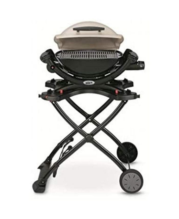 Weber 6657 Q Portable Cart for Grilling, Black, 25" x 28" - Macy's